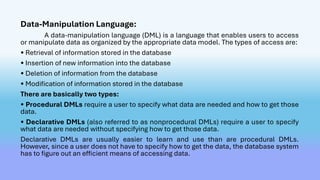 RDBMS UNIT-1.pdf PPT covered all basic cocepts of RDBMS and schema and components of RDBMS | PPT