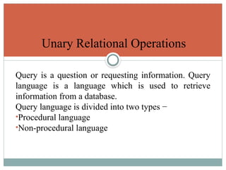 Relational Database management Systems unit-II | PPTX | Databases ...