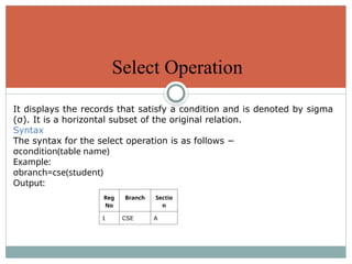 Relational Database management Systems unit-II | PPTX | Databases ...
