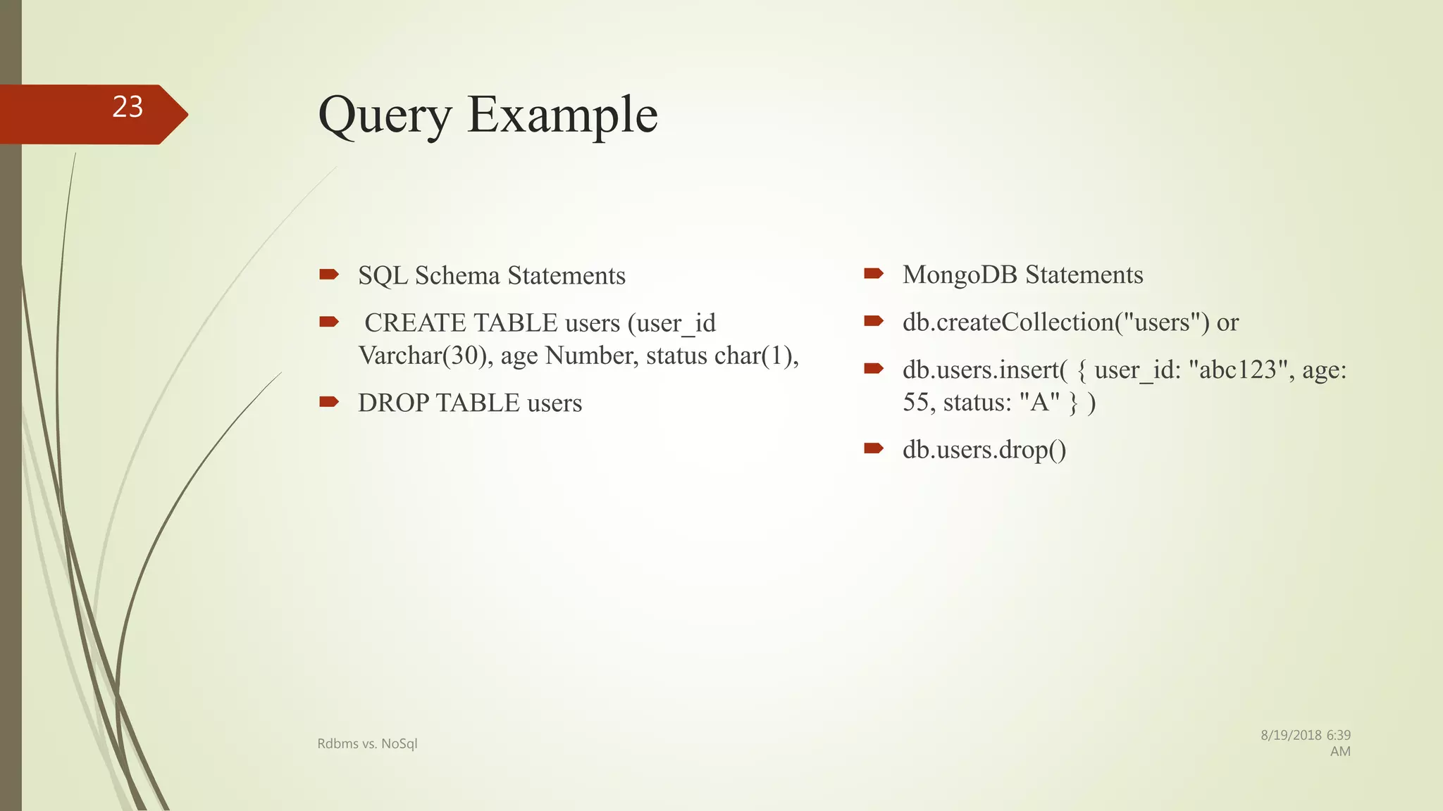Rdbms Vs No Sql Ppt