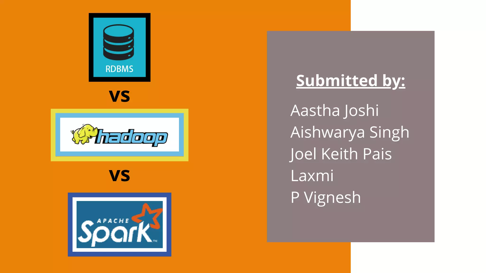 RDBMS vs Hadoop vs Spark | PDF