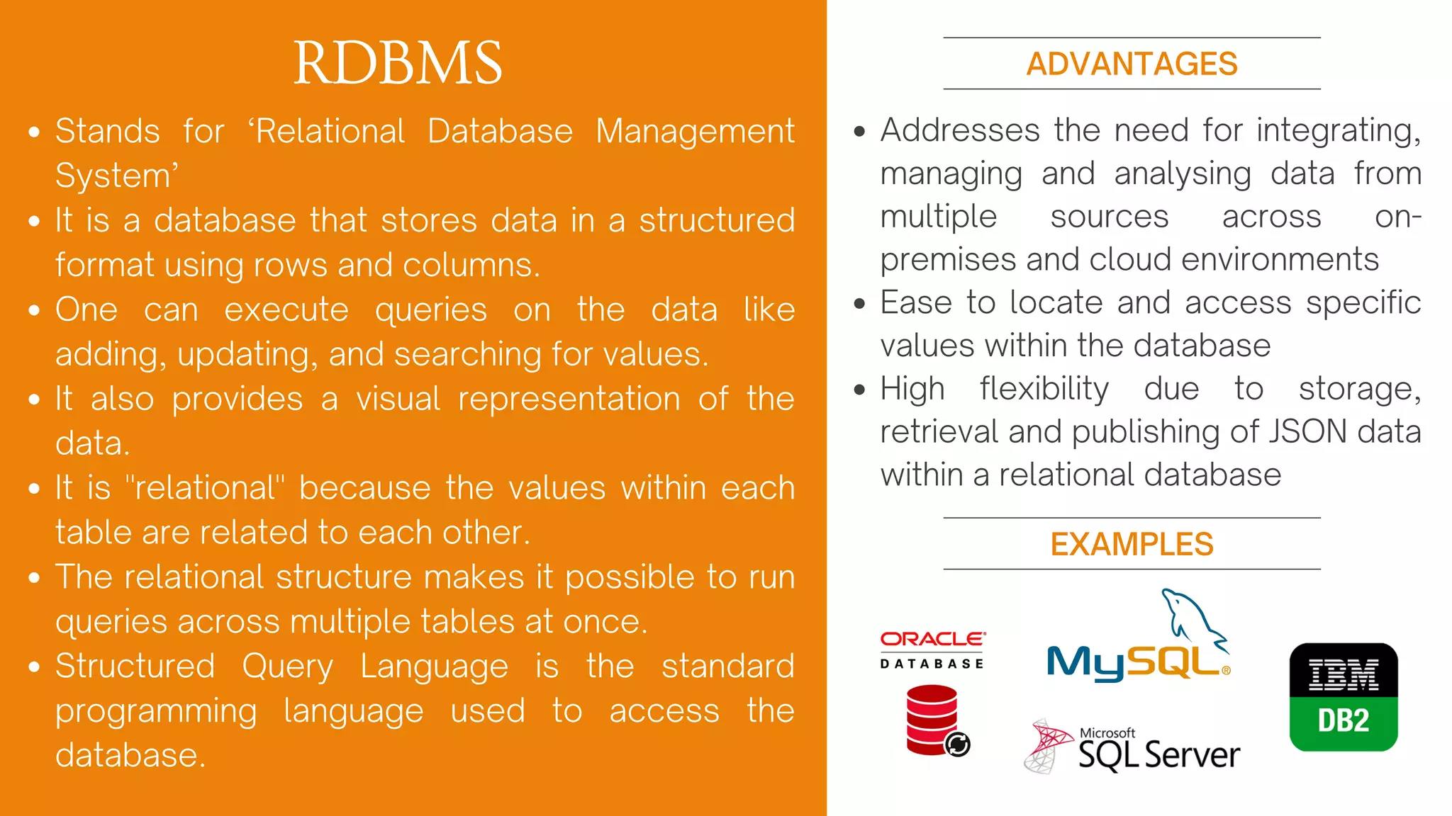 RDBMS vs Hadoop vs Spark | PDF
