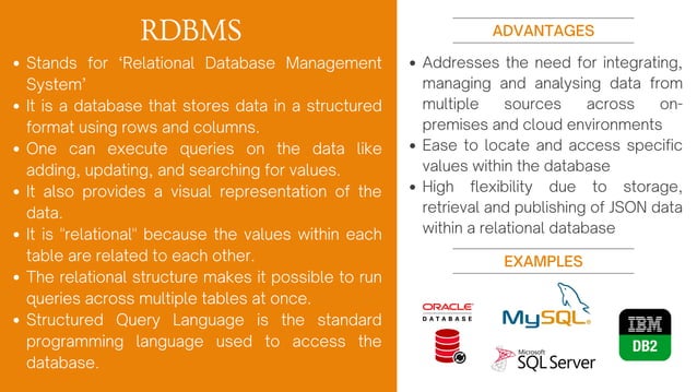 RDBMS vs Hadoop vs Spark | PDF
