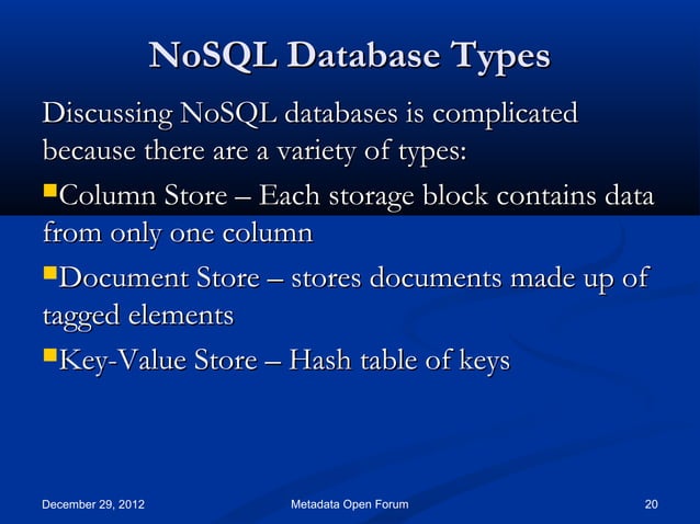 Rdbms Vs Nosql Ppt