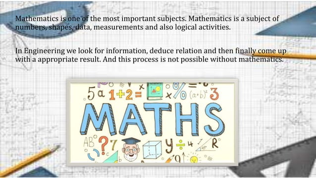 Applications of Maths in Engineering.pptx | Physics | Science