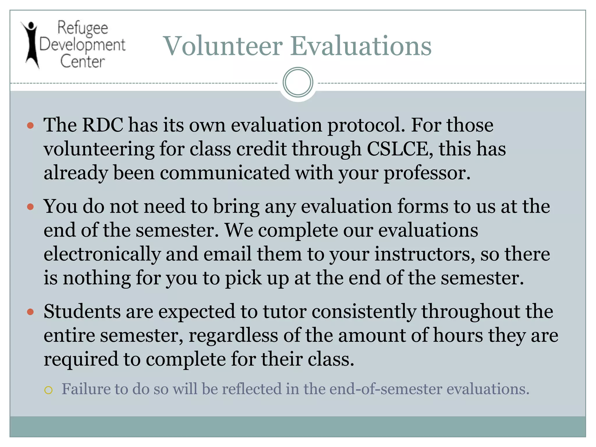 What Every RDC Volunteer Should Know | PPT