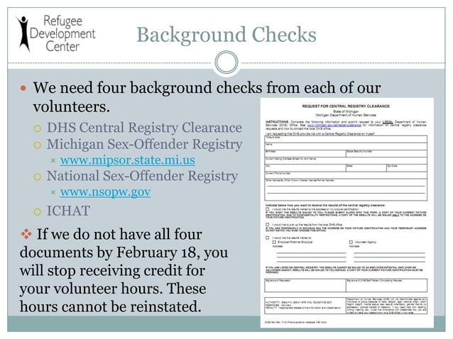What Every RDC Volunteer Should Know | PPT