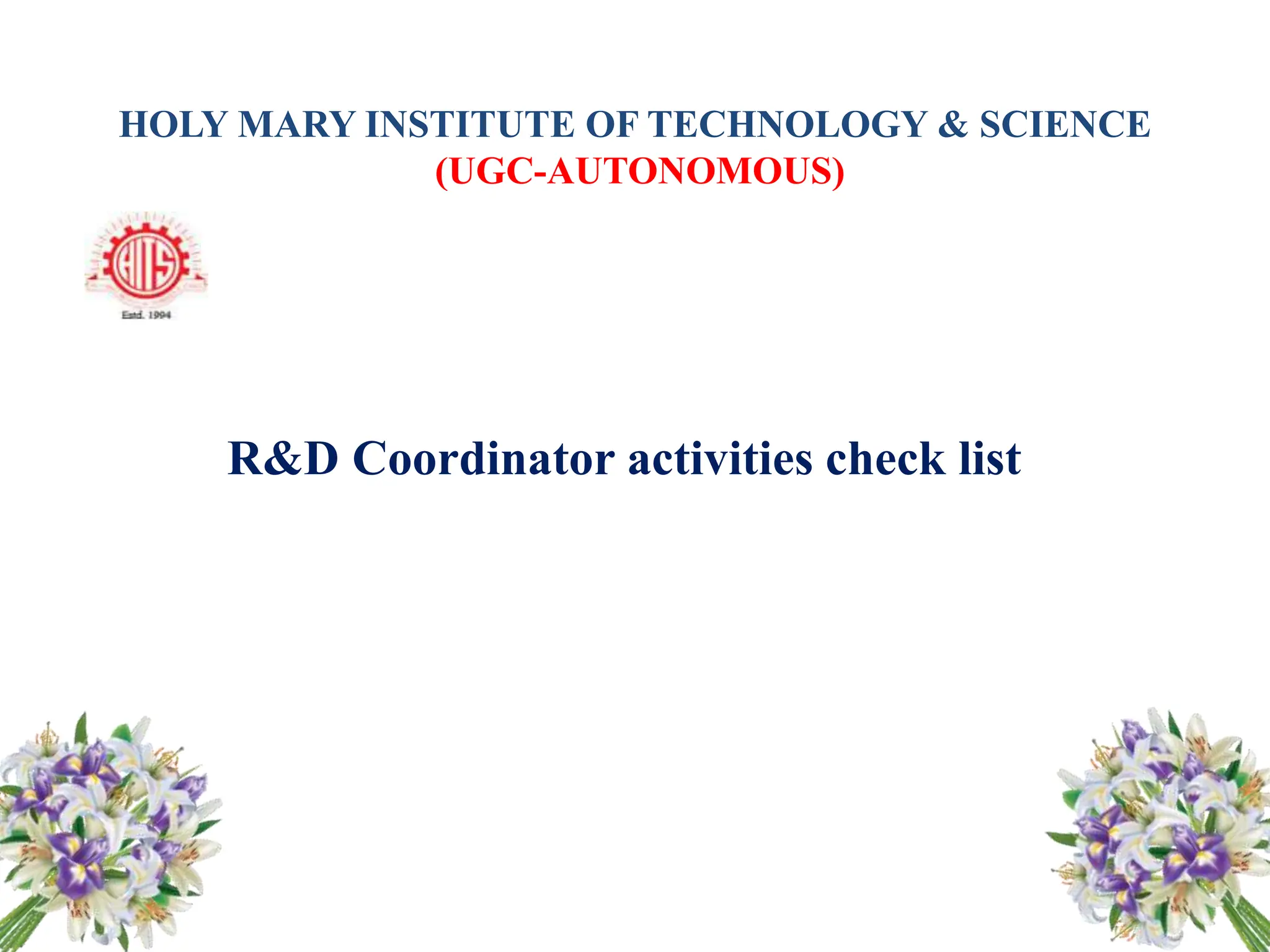 R&D coordinator check list.pptx