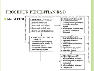 PPT DDR (Design and Development Research) and R&D (Research and ...
