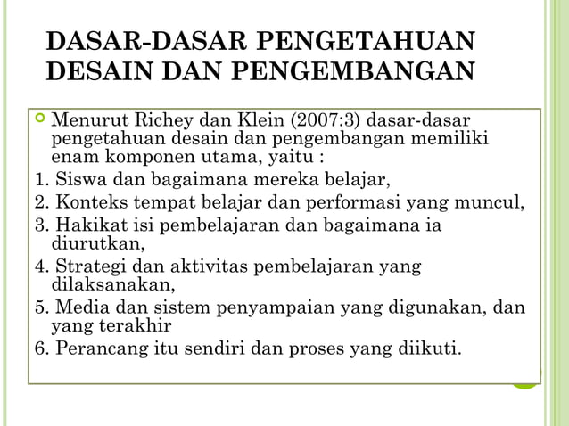 PPT DDR (Design and Development Research) and R&D (Research and ...