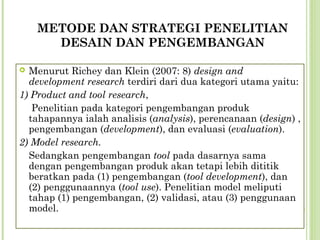PPT DDR (Design and Development Research) and R&D (Research and ...
