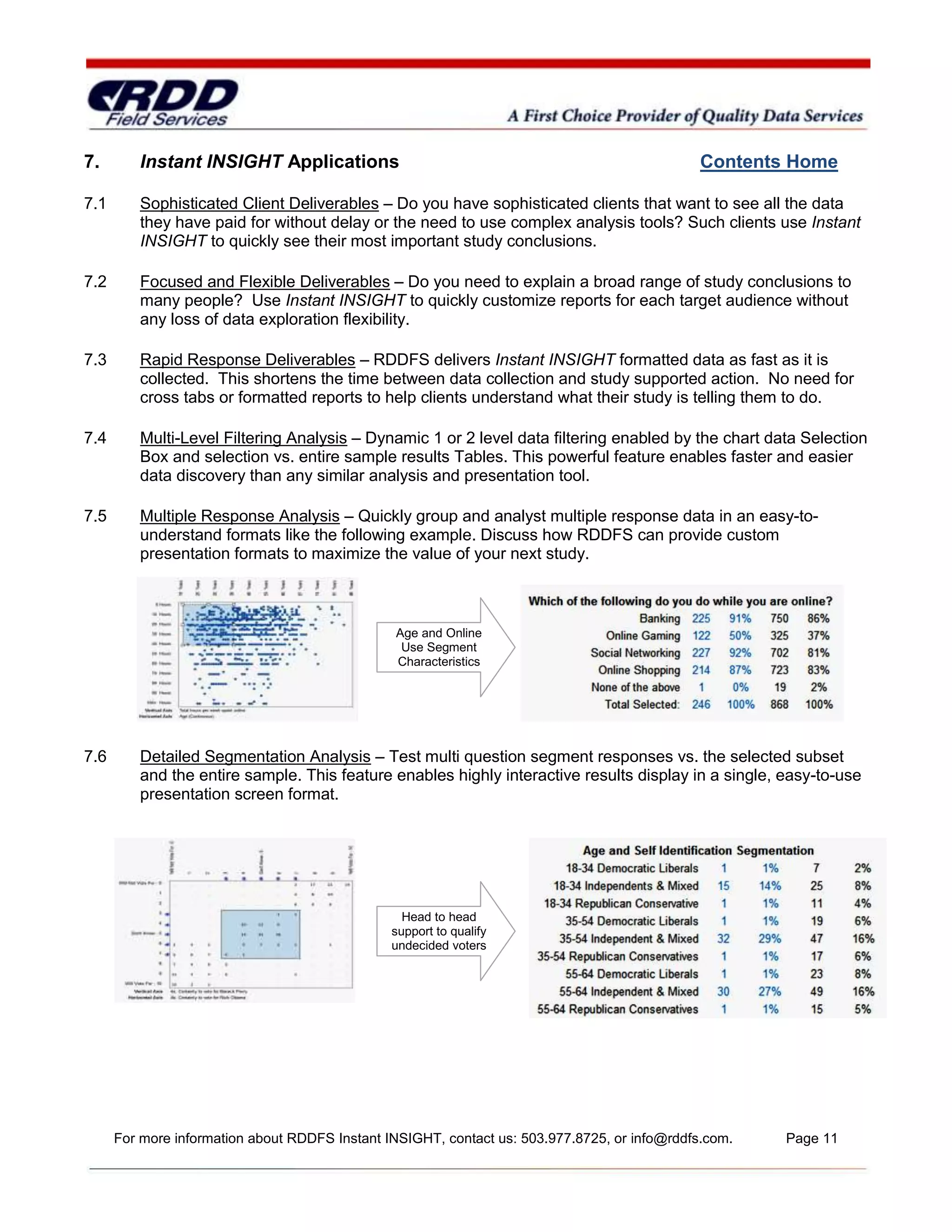 Rddfs instant insight user manual | PDF