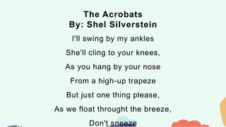 Elements of Poetry sound presented by AIRA T. GALLA AND JASMINE ...