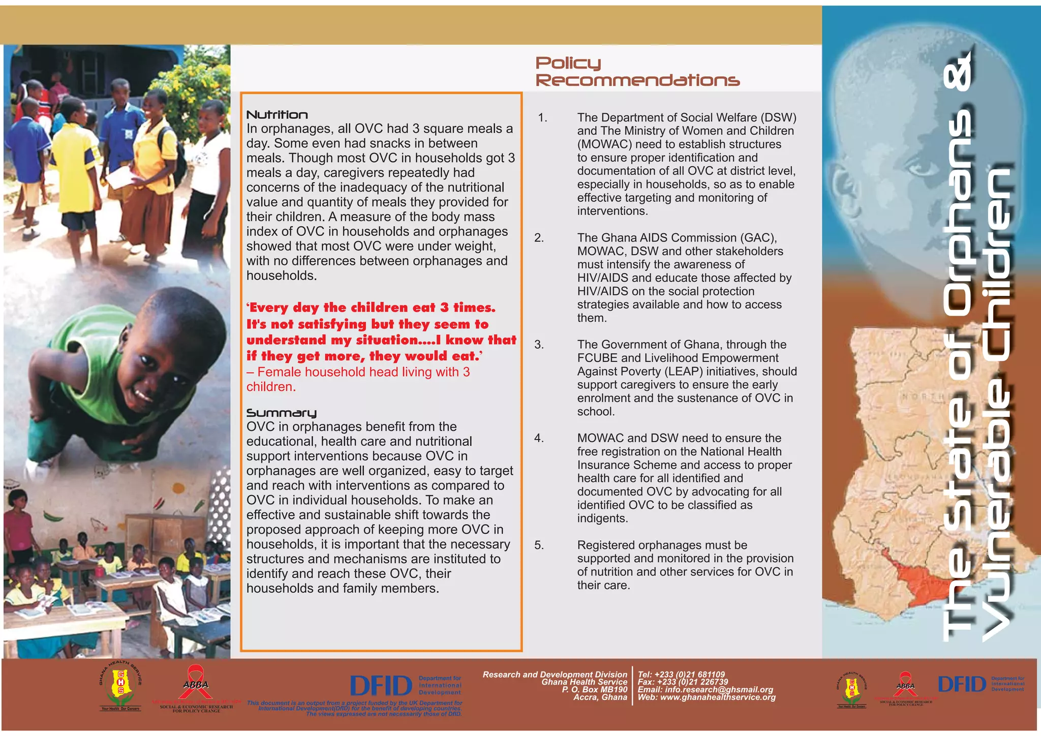 State of Orphans & Vulnerable Children | PDF