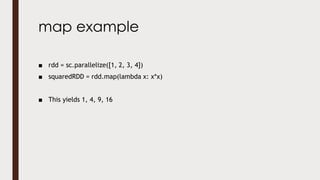 introducing spark RDDs Resilient Distribute Dataset | PDF