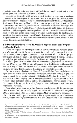 O desvirtuamento da teoria do propósito negocial: | PDF