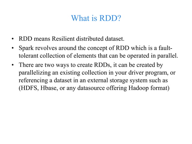 Rdd transformations | PPTX