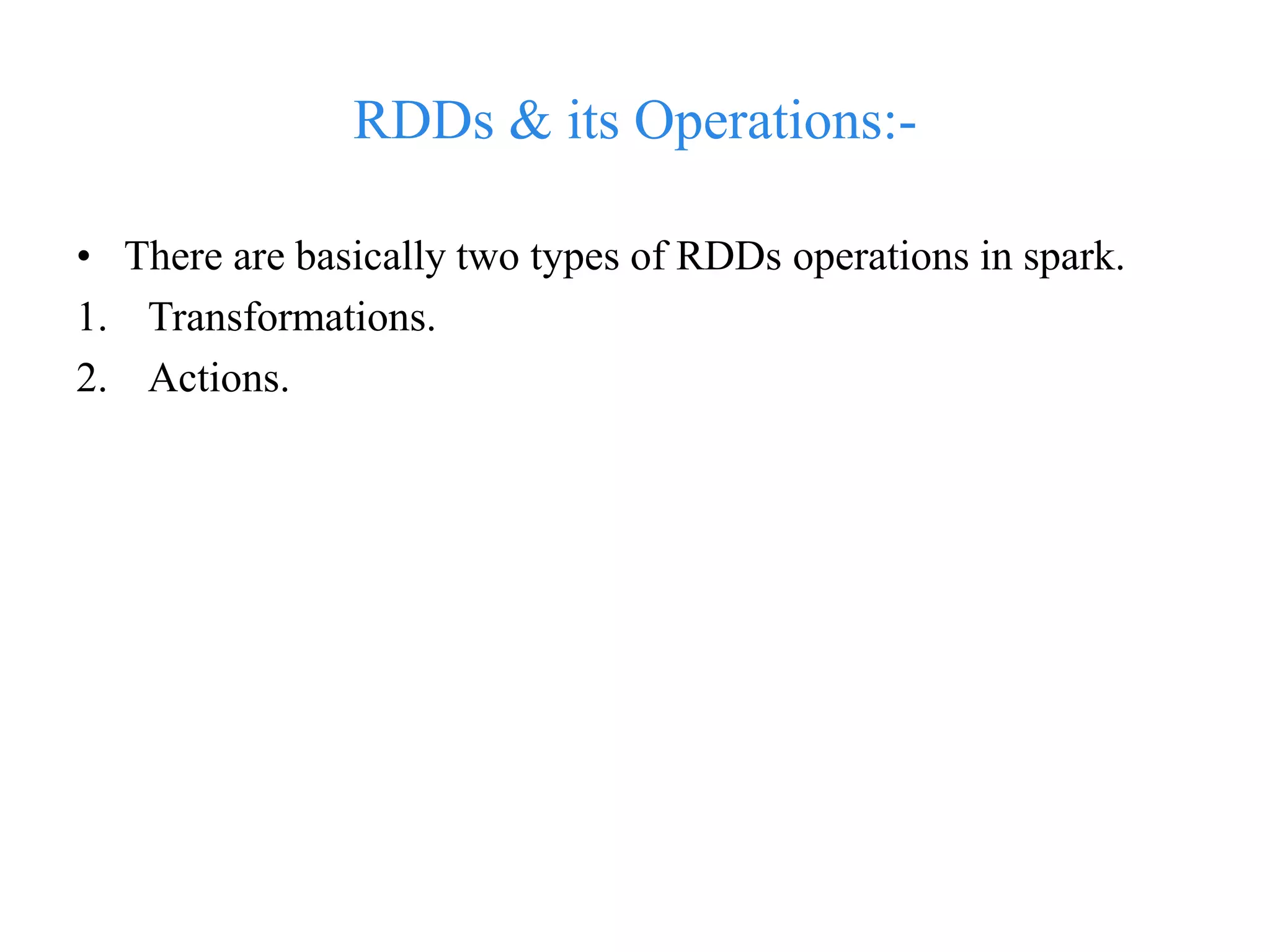 Rdd Transformations Bda Pptx Databases Computer Software And Applications