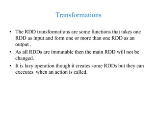 Rdd transformations bda | PPTX | Databases | Computer Software and ...