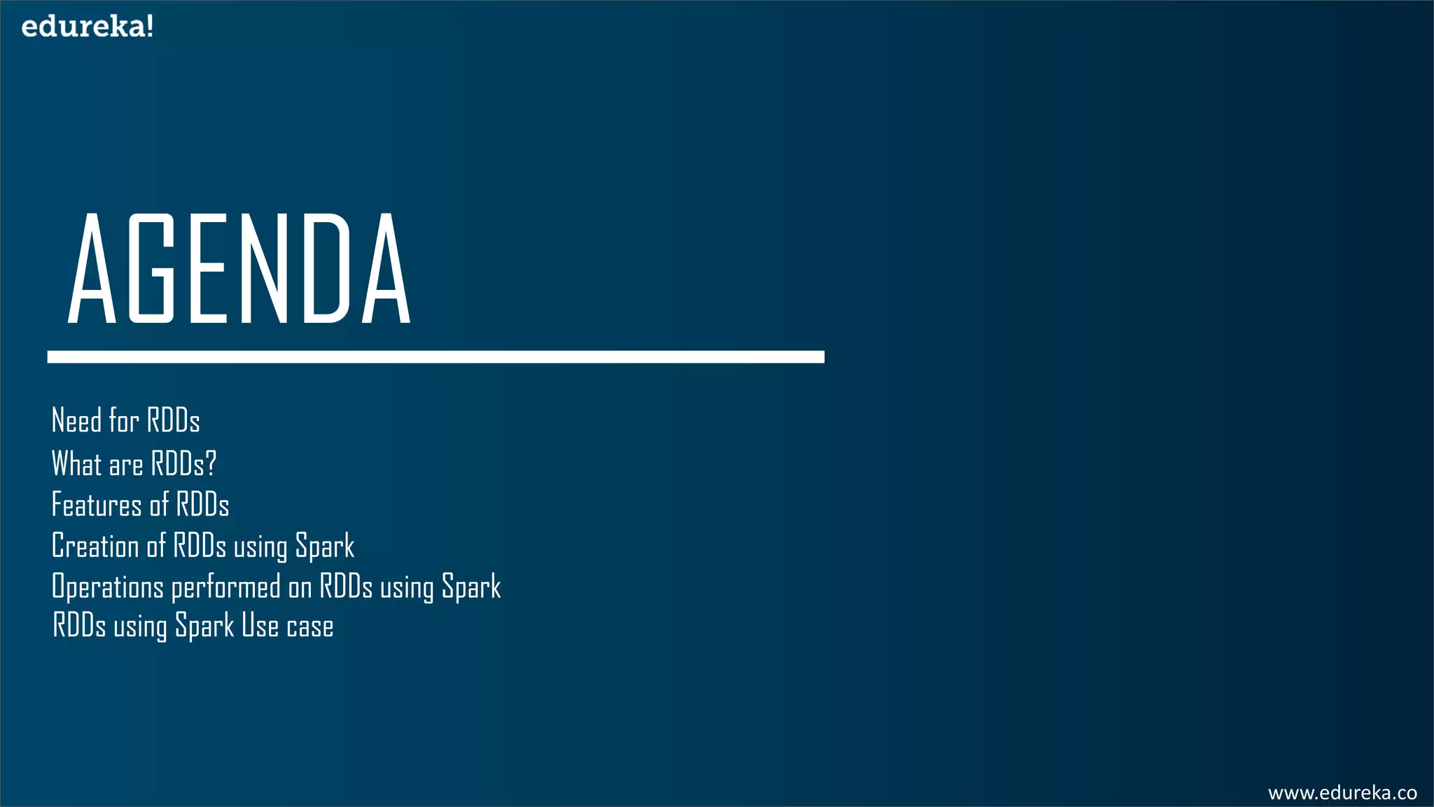 What Is Rdd In Spark Edureka Ppt