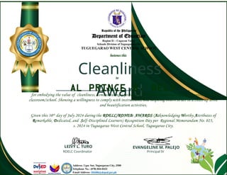 RCERTIFICATIONS ON THE VALUES EDUCATIONS | PPTX