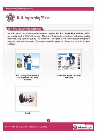 R. D. Engineering Works, Delhi, Plastic Extruder Machines | PDF | Manufacturing Industry ...