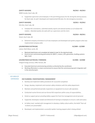 R deveau resume | PDF