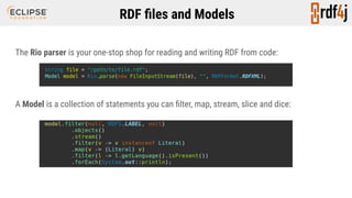 Eclipse RDF4J - Working with RDF in Java | PDF | Databases | Computer Software and Applications