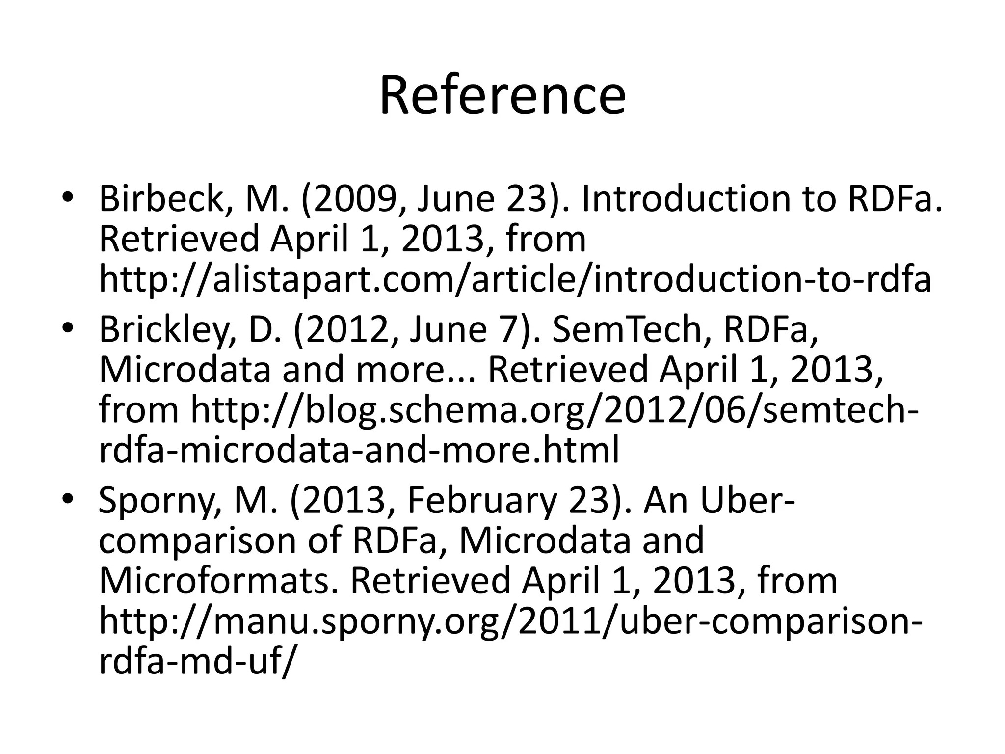 RDFa: an introduction | PPTX