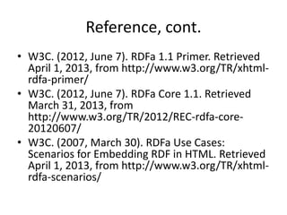 RDFa: an introduction | PPT