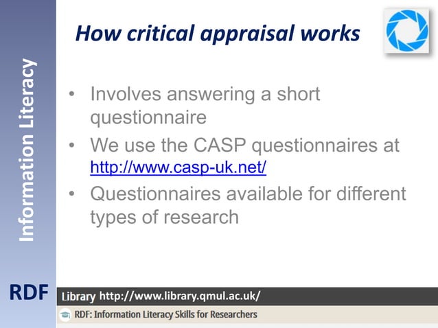 Critical appraisal | PPT