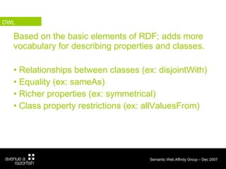 RDF and OWL | PPT