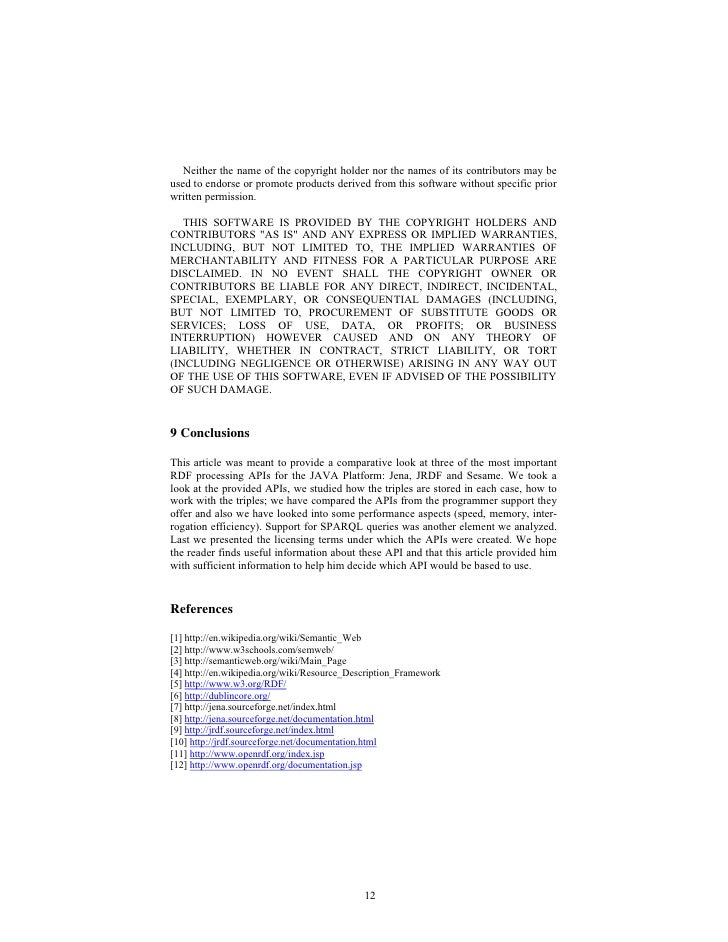 Rdf Processing On The Java Platform