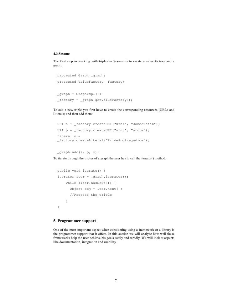 Rdf Processing On The Java Platform