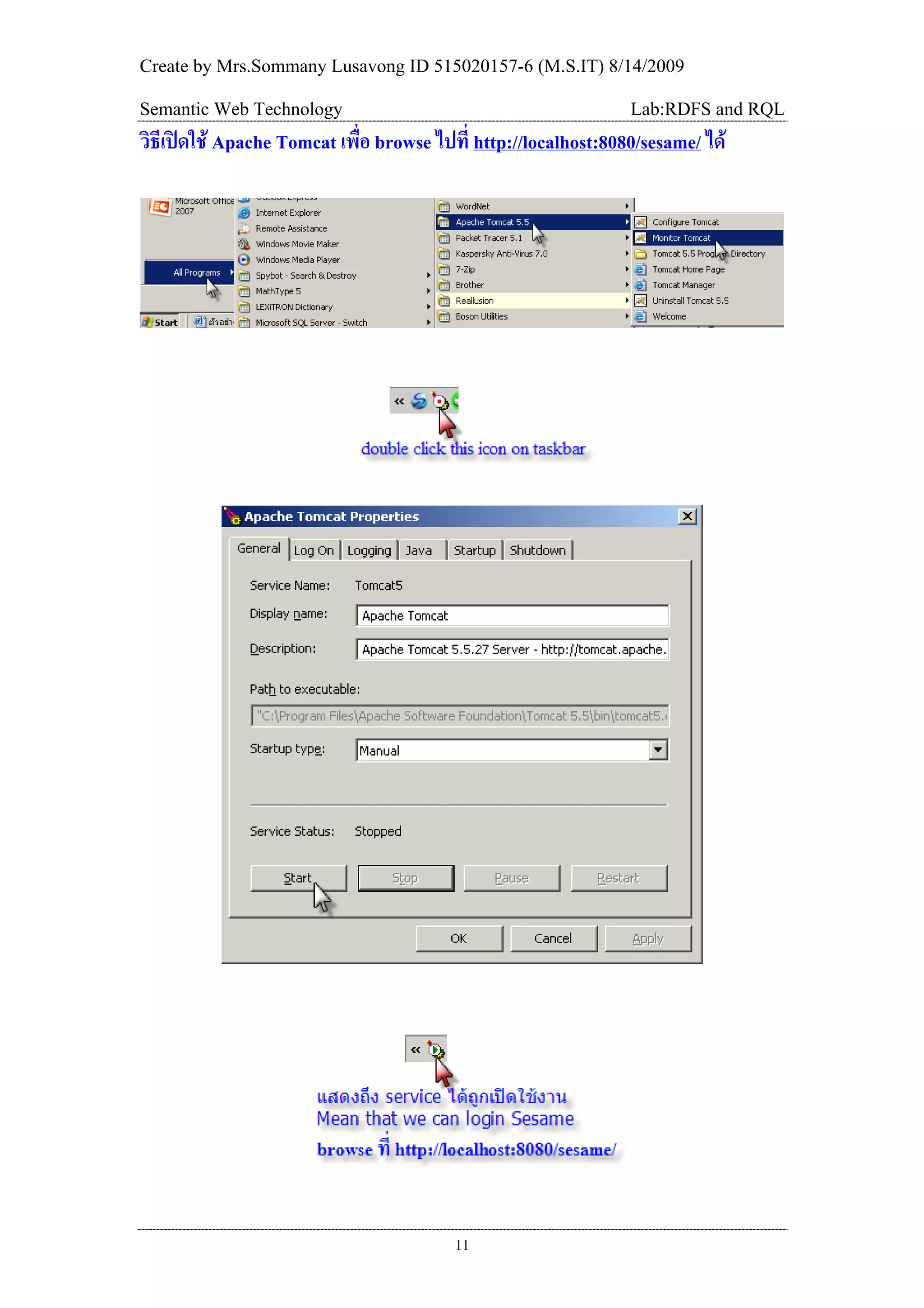 การสร้างเอกสาร Rdfs ของ University Taxonomy และ การ Query โดยใช้ Sesame | PDF