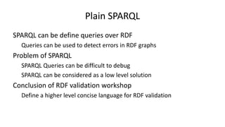 RDF validation tutorial | PPTX
