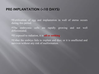 Fetal irradiation and classification of radiation damage.pptx