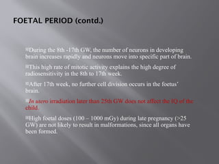 Fetal irradiation and classification of radiation damage.pptx