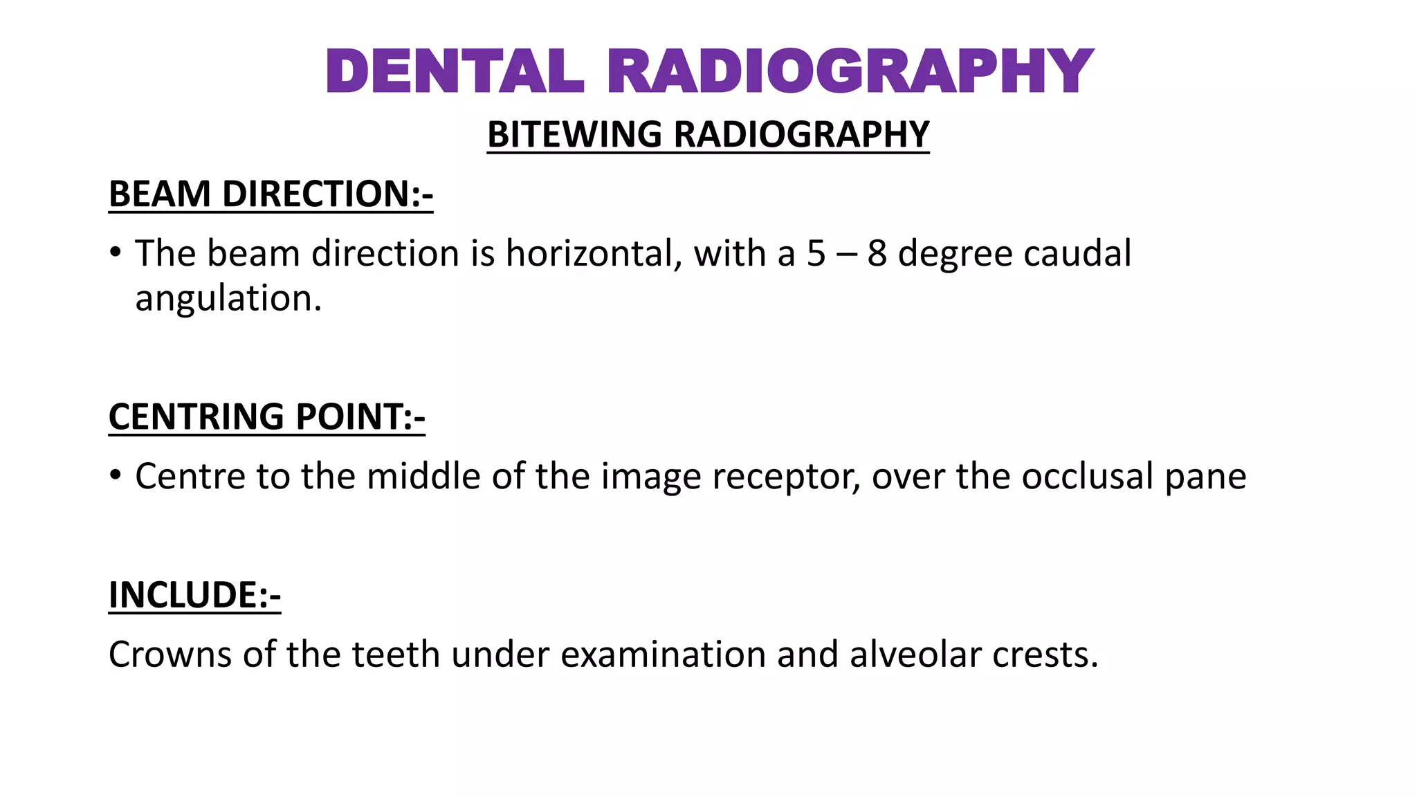 Dental radiography | PPTX