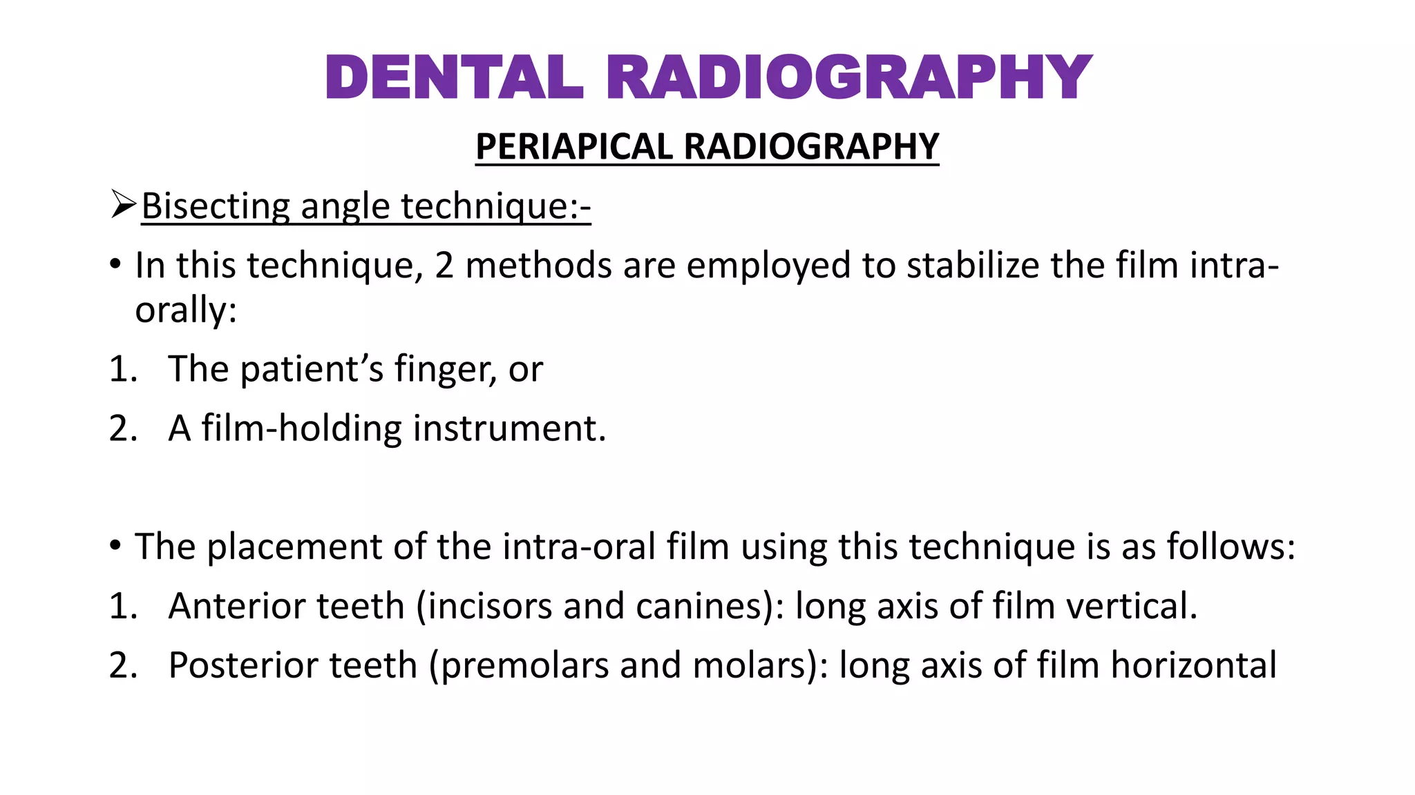 Dental radiography | PPTX