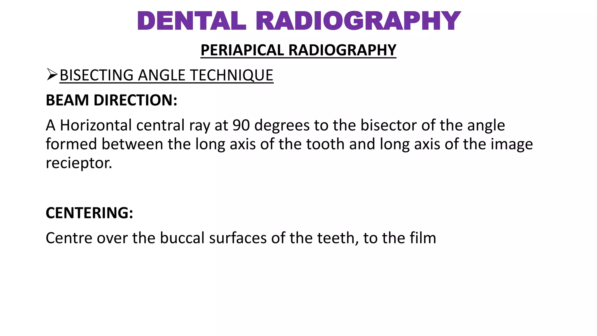 Dental radiography | PPTX