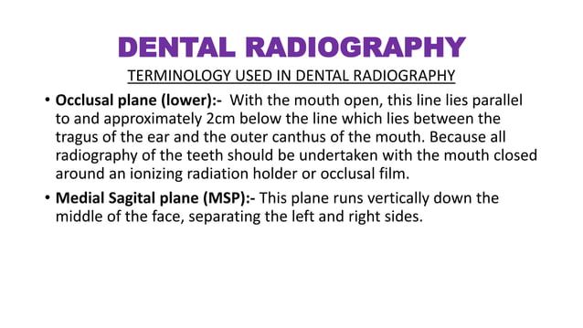 Dental radiography | PPTX | Dental Health | Diseases and Conditions
