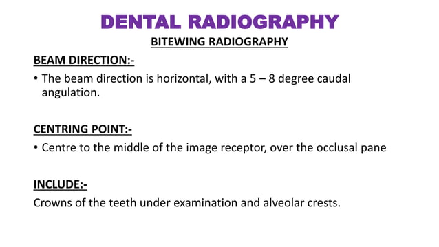 Dental radiography | PPTX | Dental Health | Diseases and Conditions