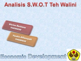 Presentation teh walini | PPT