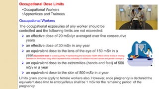 Radiation Detection - Dose limits power point | PPTX