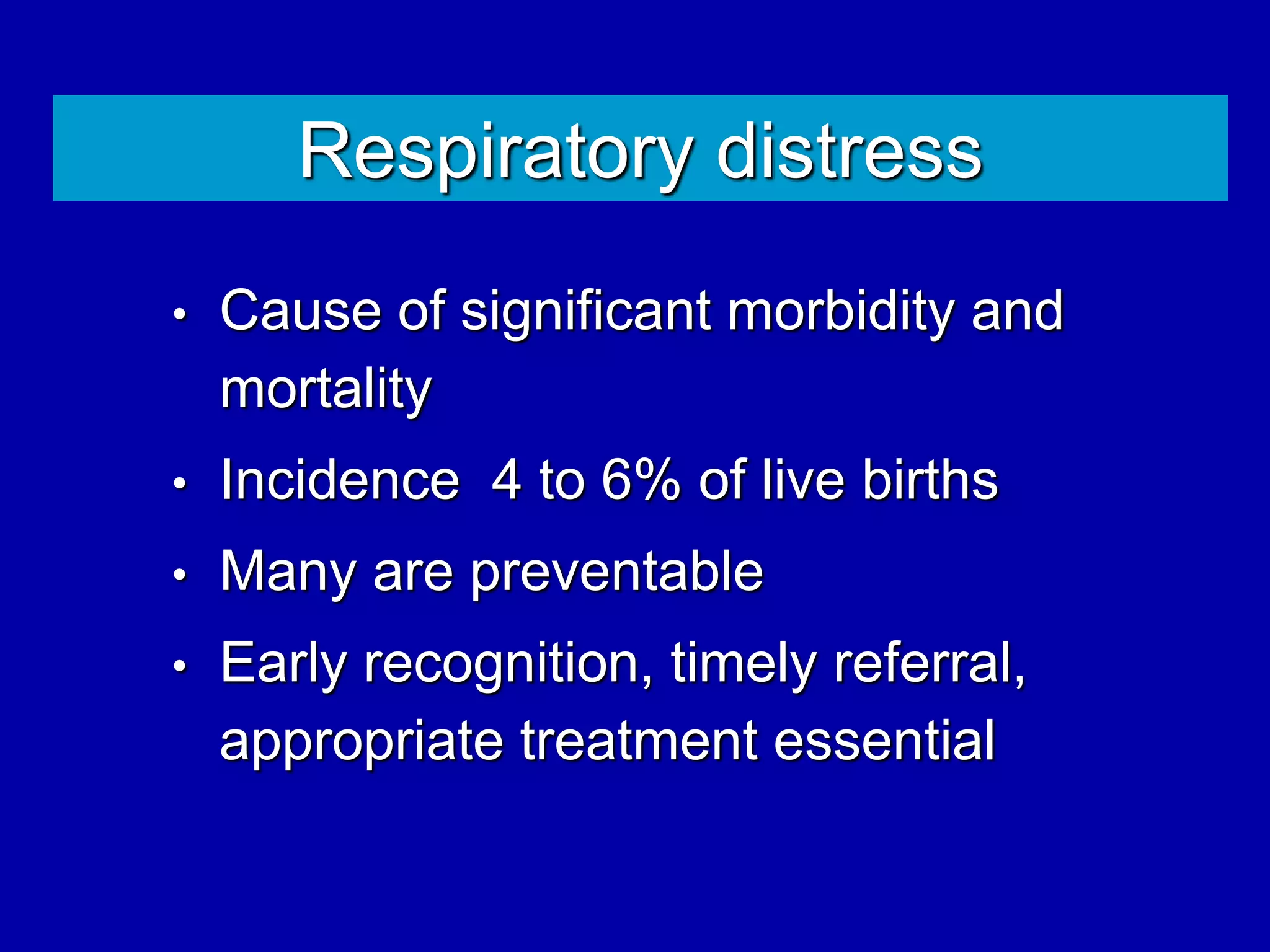 Respiratory distress in newborn | PPTX | Lung and Respiratory Health ...
