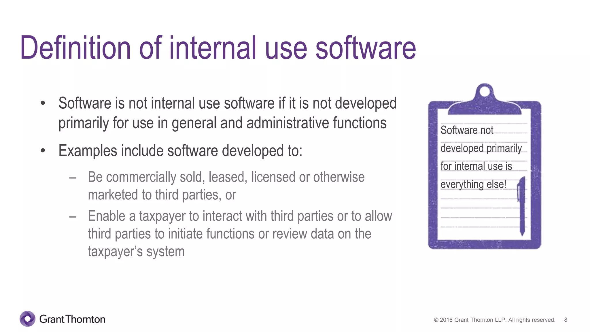 R&D internal use software regulations: Do they answer 30 years of ...