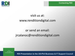 Rdi presentation v2 | PPT