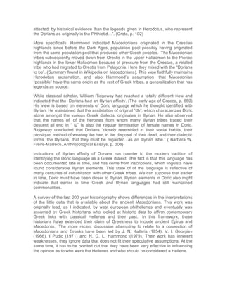 Ethnicity of ancient macedonians | PDF