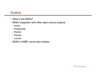 Open-source from/in the enterprise: the RDKit | PPT